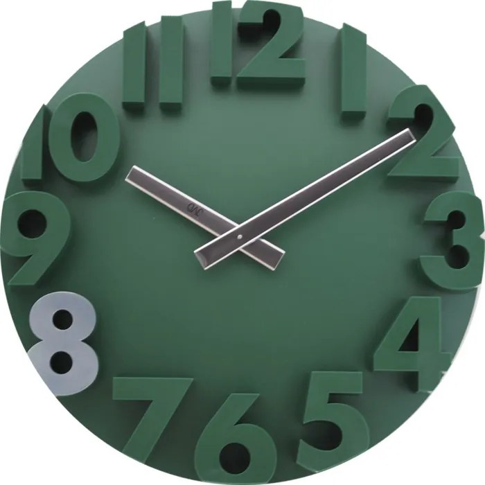 Designové nástěnné hodiny JVD HC16.2 vylisované z jednoho kusu