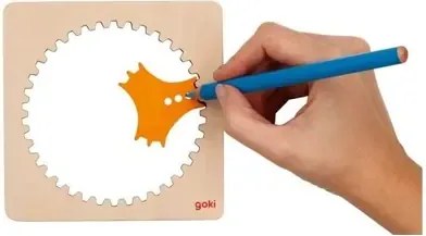 GOKI Dřevěný Spirograf / od 4 let