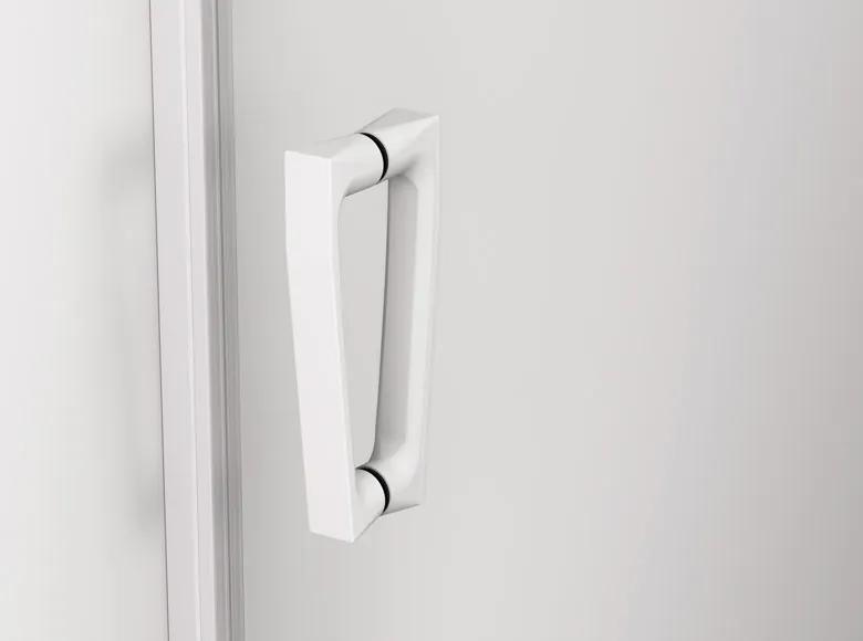 Sanswiss CADURA CA2C dvoukřídlé sprchové dveře 80 cm Šířka: 800 mm, Profil: Bílá, Sklo: Hladké čiré