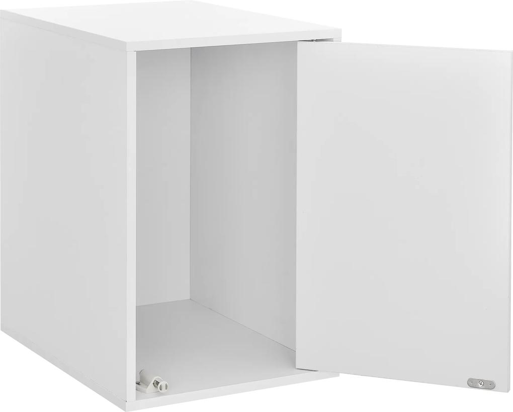 [en.casa]® Variabilní designový systém s dvířky - skříňky / poličky - 30x45x40 cm - bílé
