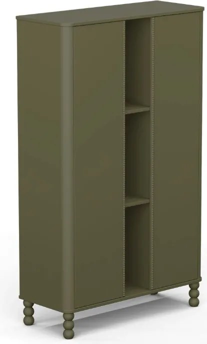 Designová vitrína DOT khaki