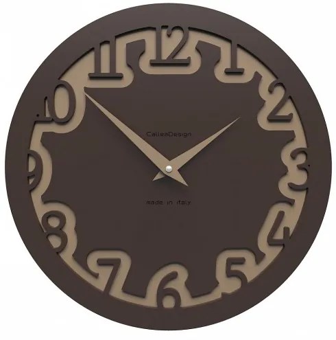 Designové hodiny 10-002 CalleaDesign Labirinto 30cm (více barevných verzí) Barva terracotta(cihlová)-24