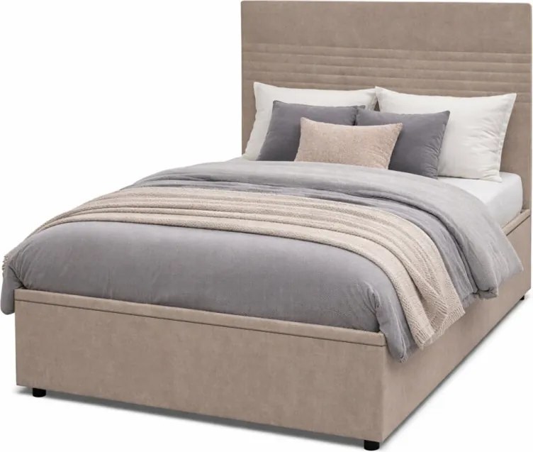 Postel Fro Line 120x200 s roštem, úložným prostorem Mono 233, béž