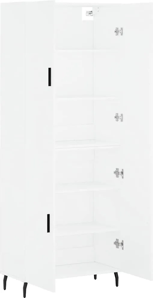 Skříň highboard bílá 69,5 x 34 x 180 cm kompozitní dřevo 3195691