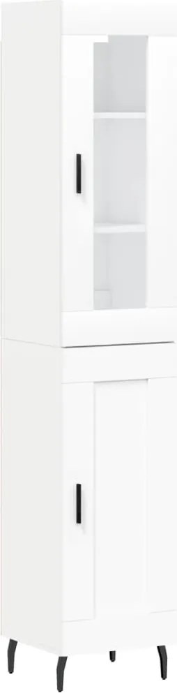 Skříň highboard bílá 34,5 x 34 x 180 cm kompozitní dřevo 3199505