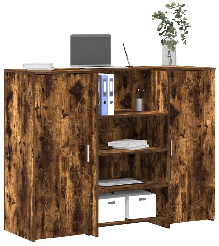 Recepční stůl kouřový dub 135x50x103,5 cm kompozitní dřevo 3324191