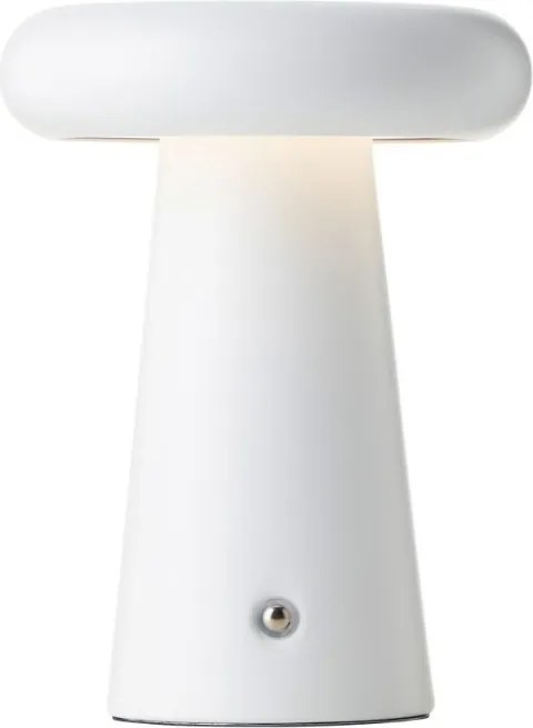 Brilliant G40895/75 Venkovní AKU stolní lampa MUFFIN matná bílá USB-C