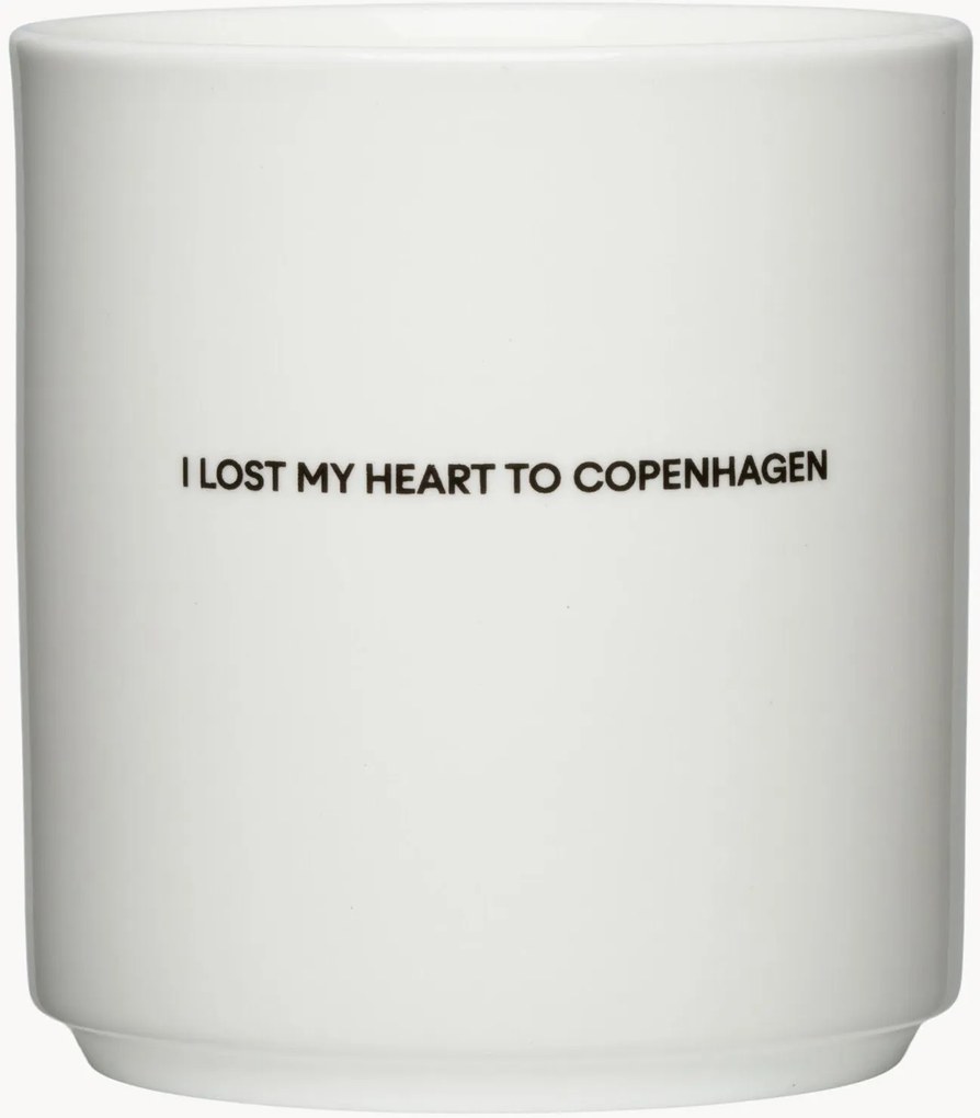 Hrnek's nápisem I Lost My Heart