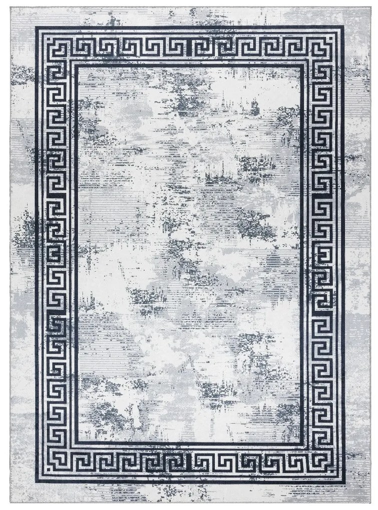 Dywany Łuszczów, Kusový koberec ANDRE Marble 1189, 160x220, šedá, chodba / předsíň