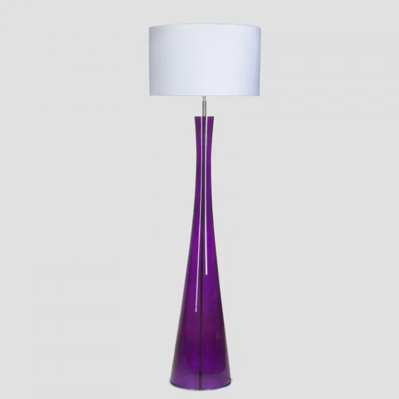 4concepts Luxusní stojací lampa SIENA LAVENDER Barva: Bílá