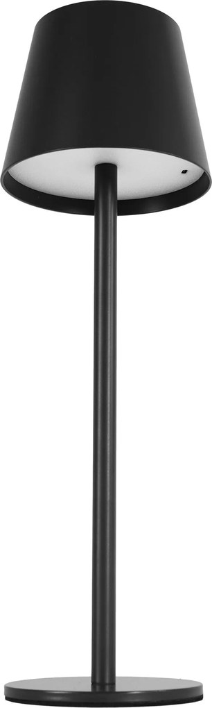 Toolight Toolight, dotyková LED noční stolní lampa 5W, 3 barvy světla, USB napájení, APP1365-T BLACK, černá matná, OSW-08628