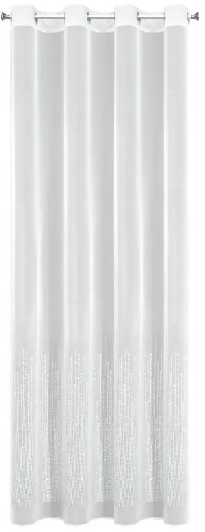 Bílý závěs Soleil 140x250 cm