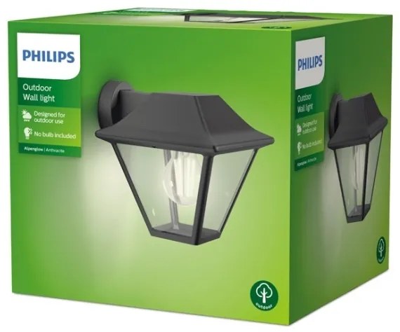 Philips - Venkovní nástěnné svítidlo ALPENGLOW 1xE27/60W/230V IP44
