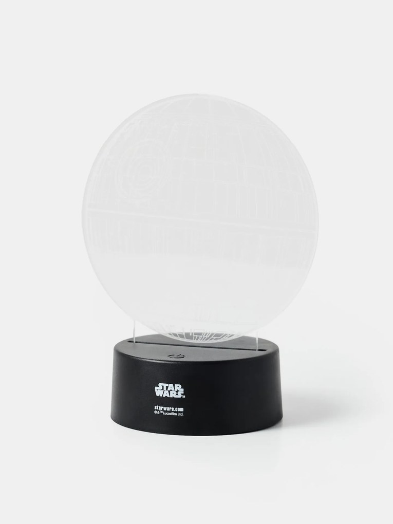 Sinsay - Dětská LED noční lampička ve tvaru Hvězdy smrti Star Wars - clear