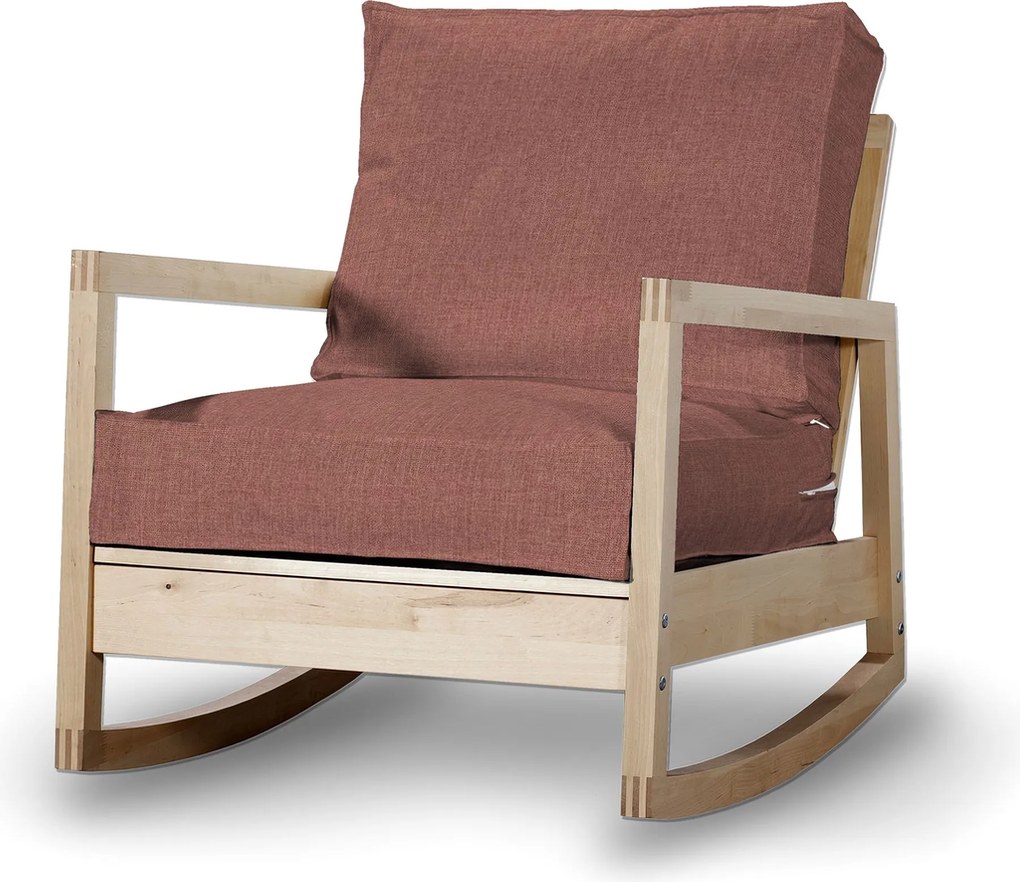 Potah na křeslo IKEA Lillberg barva hnědá látka pletený vzor