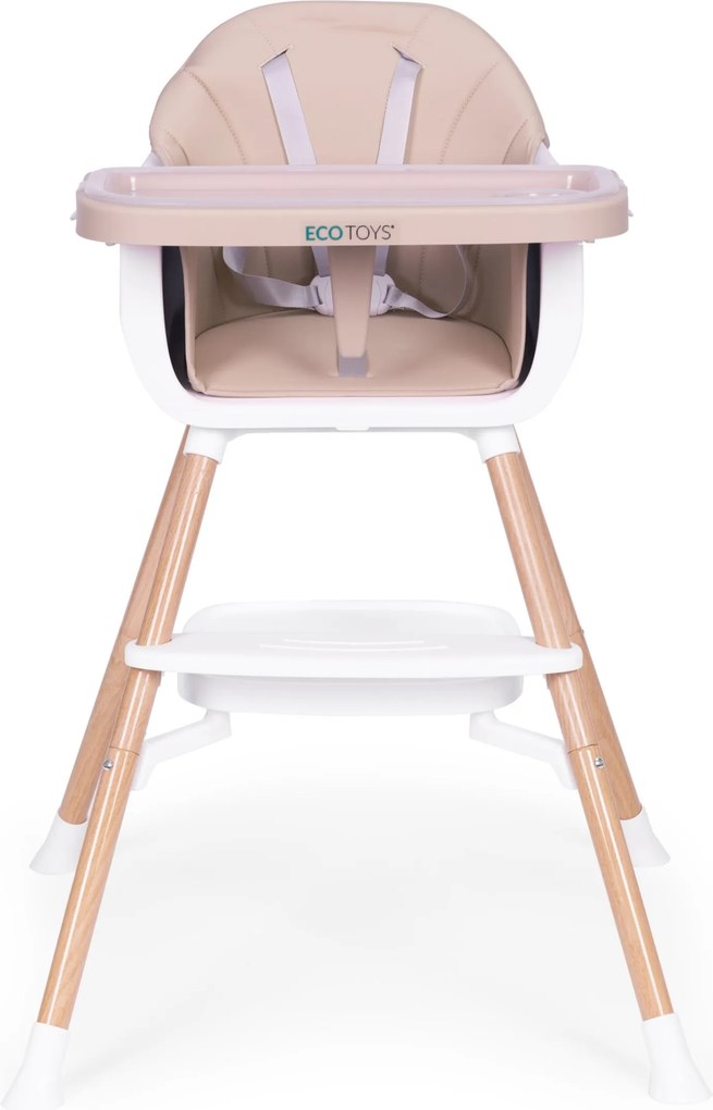 Dětská židlička 2v1 BABY ECOTOYS béžová
