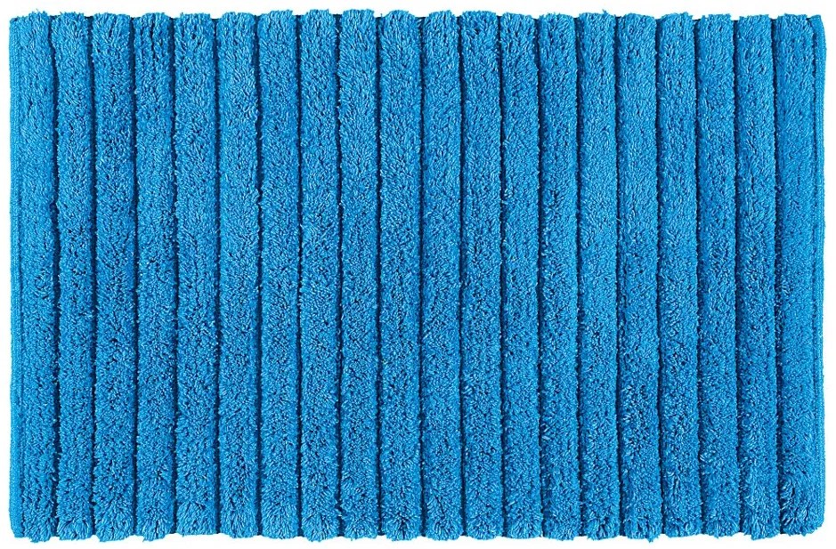 Aqualine Bombay - Koupelnová předložka, 50x80 cm, 100% bavlna, protiskluz, modrá, BO508011