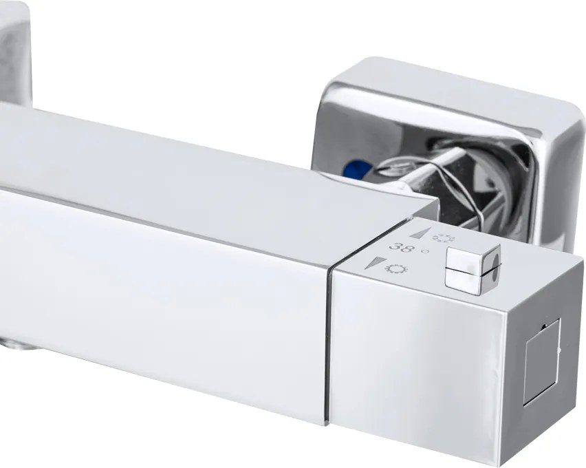 Gamma Gamma, termostatická sprchová baterie se spodním 1/2" připojením sprchy, chromová, GMA-BTK-CH