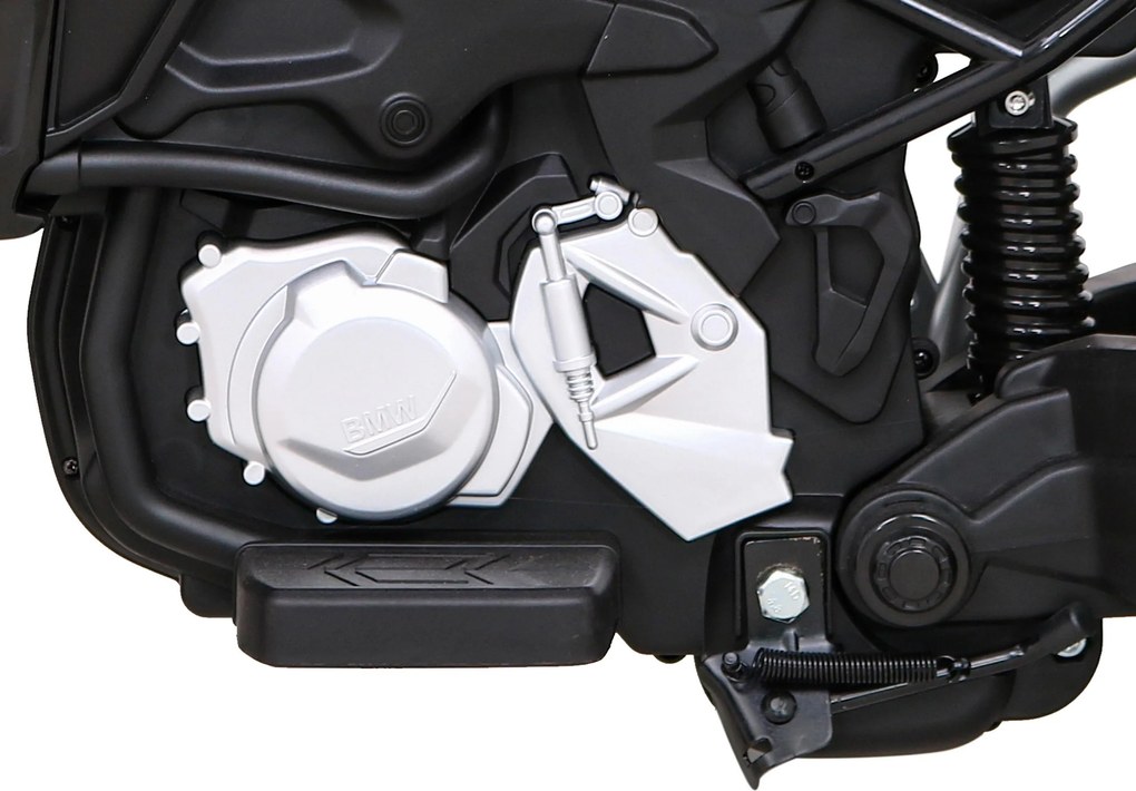 Ramiz Dětská motorka na baterie BMW F850 GS červená + pomocná kolečka + audio LED + pomalý start + EVA