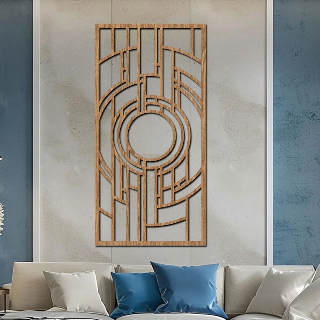 dřevo života Dřevěný panel GATSBY V Zvolte rozměr (cm): 40x80, Zvolte barvu dekoru: Černá