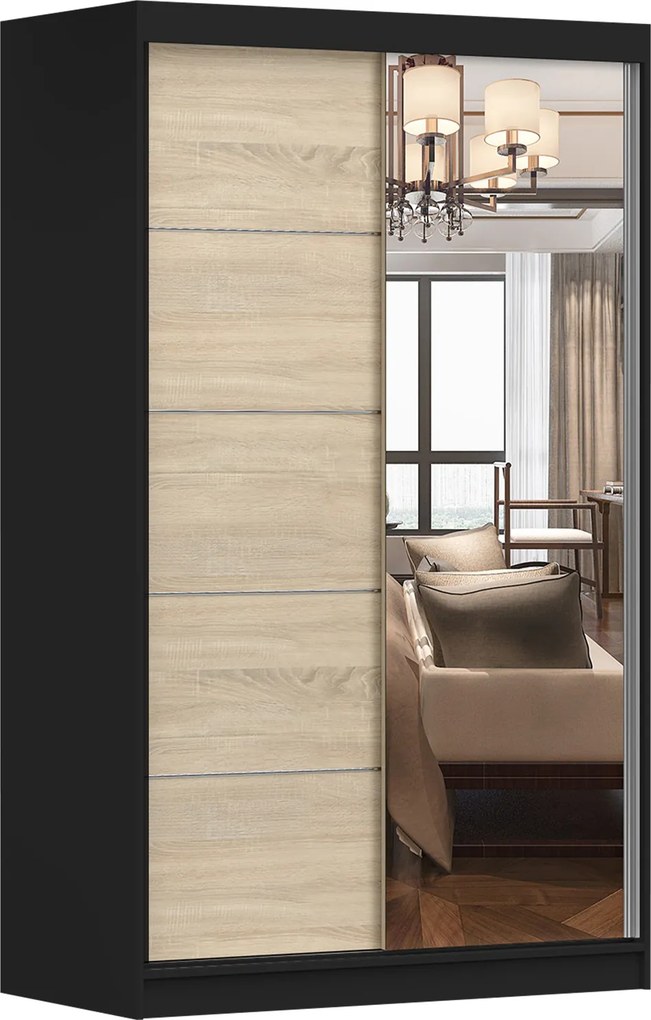 IDZ Šatní skříň NEOMI 05, 120 cm Barva dřeva: Sonoma
