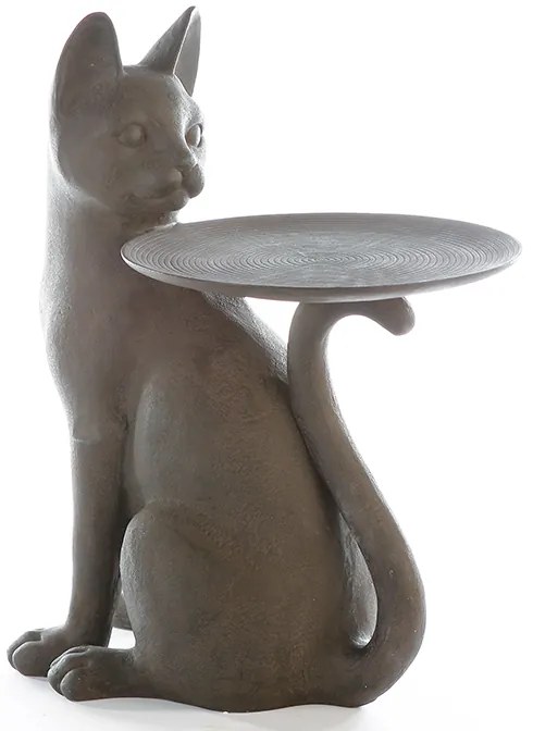 Bighome - Príričný stolík CATT - hnedá