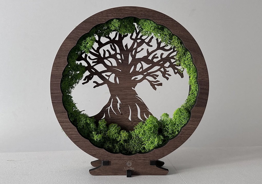 Li-Go "Mech a strom" lampa 30x31cm provedení povrchu: dub