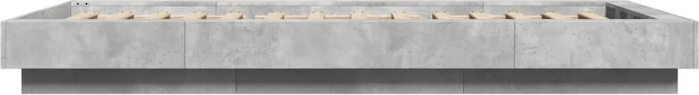 Rám postele betonově šedý 90 x 190 cm kompozitní dřevo 3281241