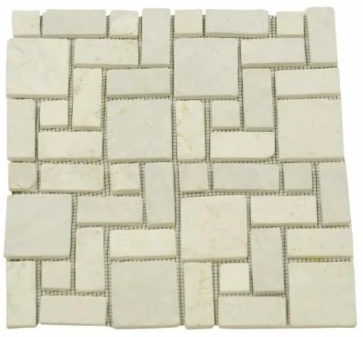 Mramorová mozaika DIVERO krémová obklady 1 ks
