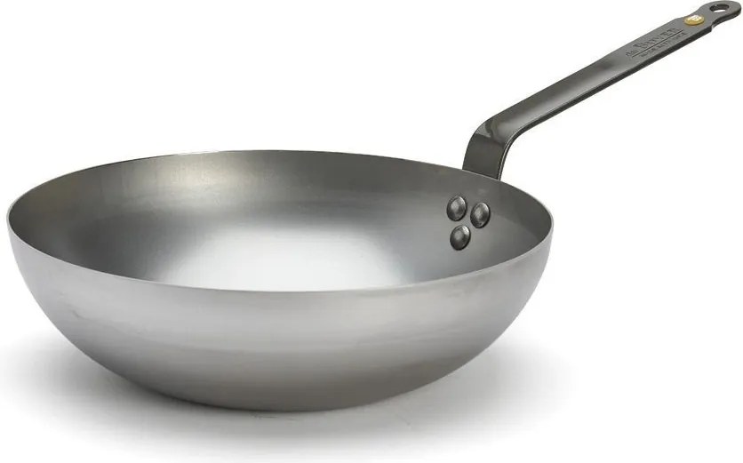 Ocelová pánev WOK de Buyer MINERAL B 24cm zaoblený
