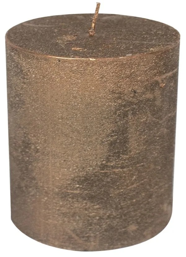 Měděná nevonná svíčka XL válec - Ø 10*15cm