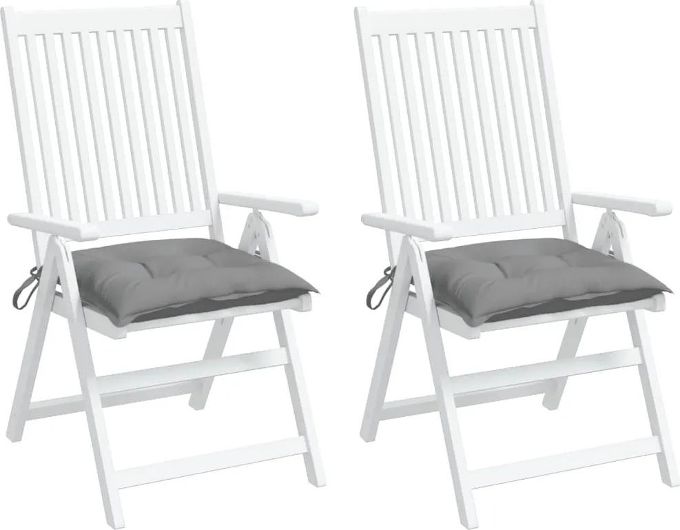 vidaXL Podušky na židli 2 ks 40 x 40 x 7 cm látka oxford [314863] Barva: Černobílý