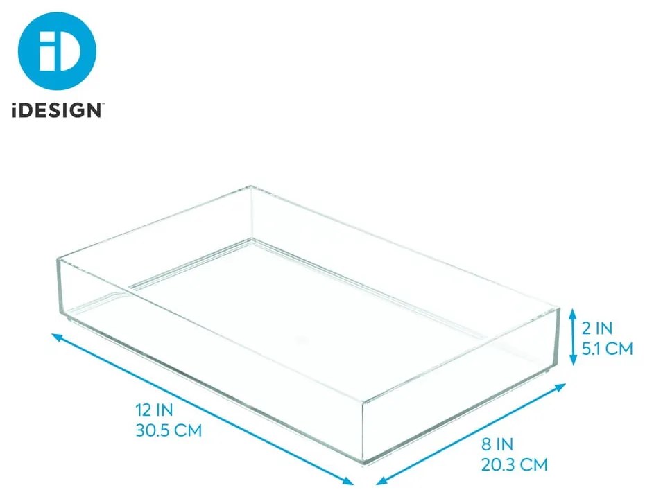 Stohovatelný organizér iDesign Clarity, 30,5 x 20 cm