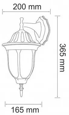 LED Venkovní nástěnné svítidlo FLORENCJA 1xE27/10W/230V IP43