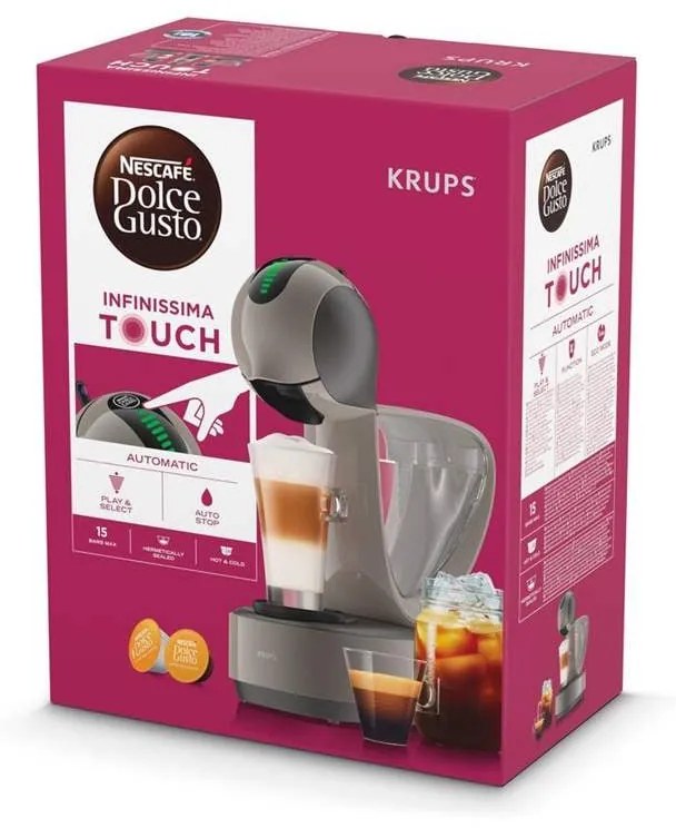 Kapslový kávovar Krups Nescafé Dolce Gusto Infinissima Touch taupe KP270A10