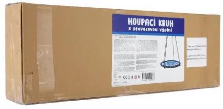 Teddies Houpací kruh modrý 80 cm provazová výplň