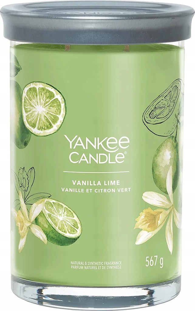 Yankee Candle vonná svíčka Tumbler ve skle velká Vanilla Lime 567g