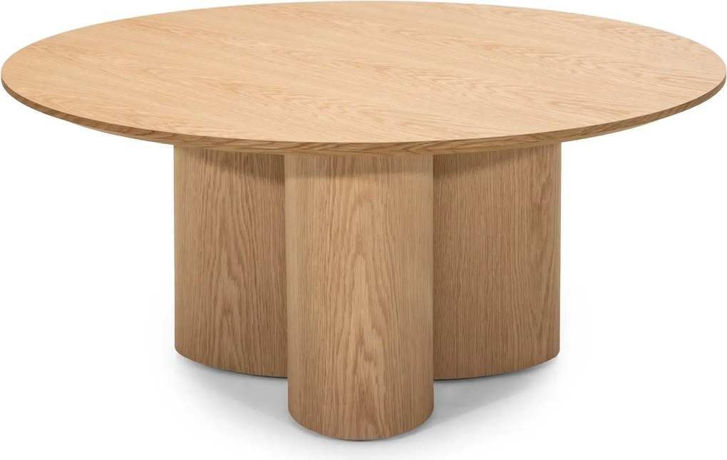 Kulatý konferenční stolek Torino 100 cm dub přírodní