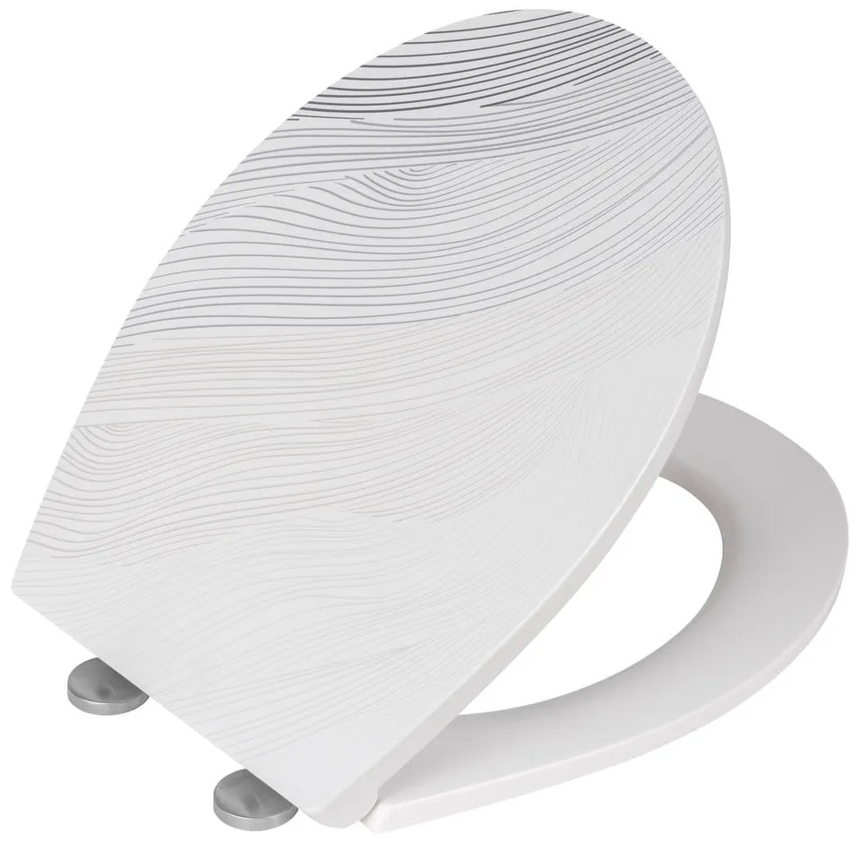 Záchodové prkénko s automatickým zavíráním 38 x 44,5 cm Menin – Wenko