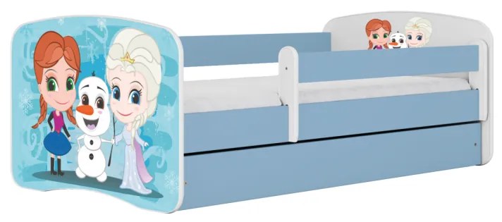 Dětská postel Babydreams Sněhové princezny modrá