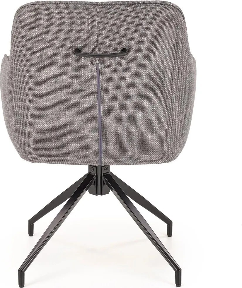 Otočné jídelní křeslo K527 popelavě šedé
