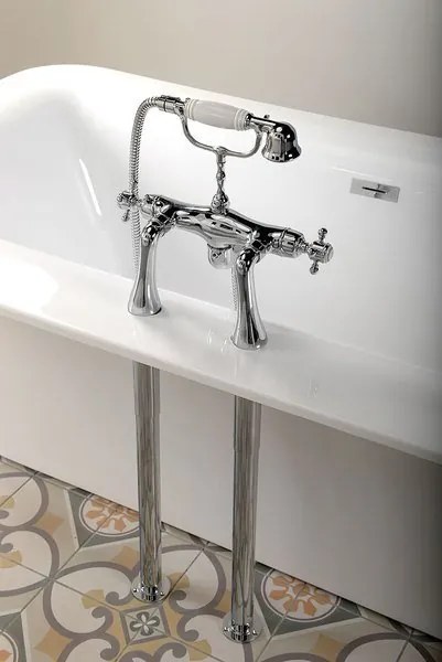 Sapho Reitano Rubinetteria, ANTEA připojení pe instalaci vanové baterie na okraj vany (pár), bronz, 9856