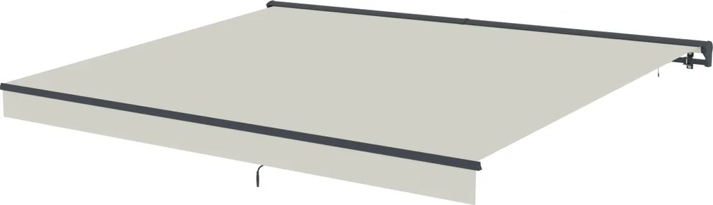 Elektrická markýza s LED osvětlením BestBerg BBSU-EL395BG / 395 x 300 cm / béžová