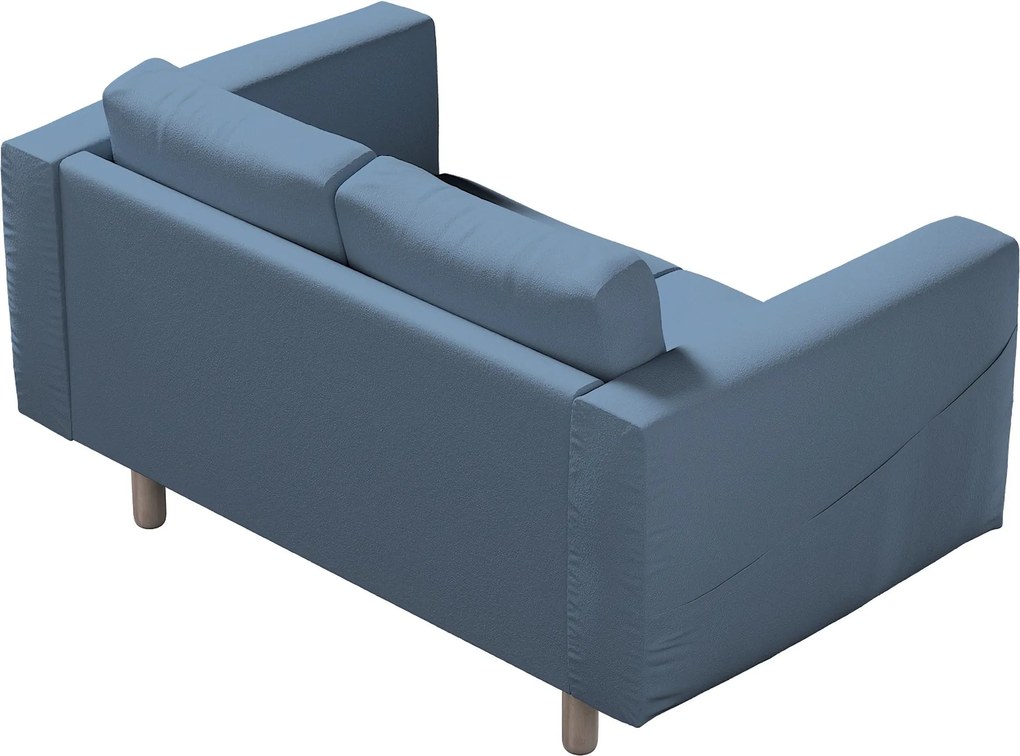 Potah na pohovku IKEA Norsborg 2-místná barva modrá látka pletený vzor