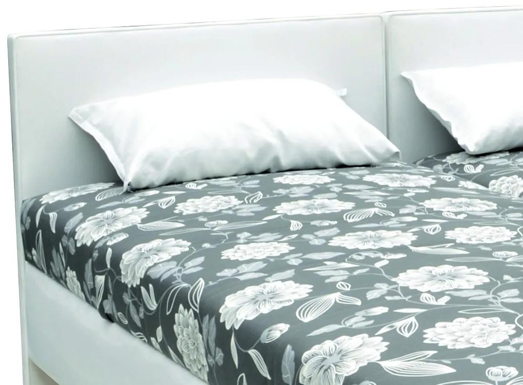 NEW DESIGN postele Postel DUO s hlavovým čelem a úložným prostorem, matrace a rošt v ceně, 180×200 cm Velikost postele: 180 × 200 cm