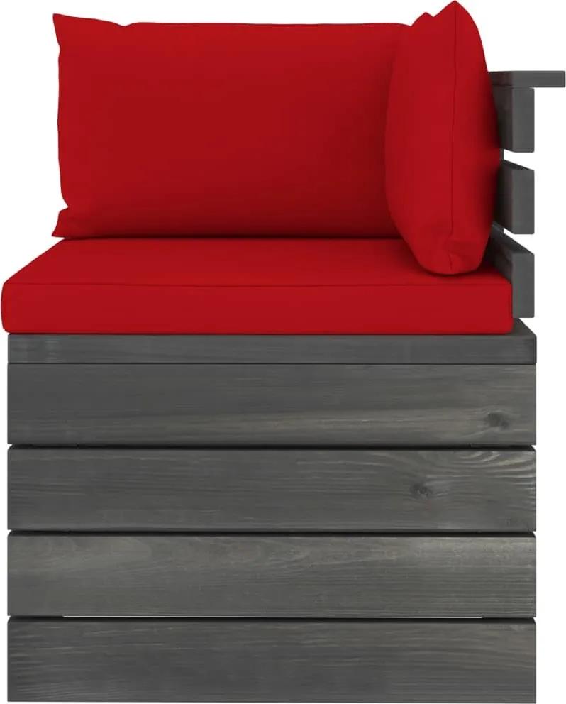 vidaXL 6dílná zahradní sedací souprava z palet + podušky borové dřevo [3061869] Barva: krémová