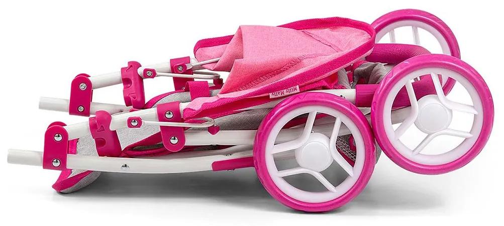 Dětský sportovní kočárek pro panenky Milly Mally Natalie Prestige Pink