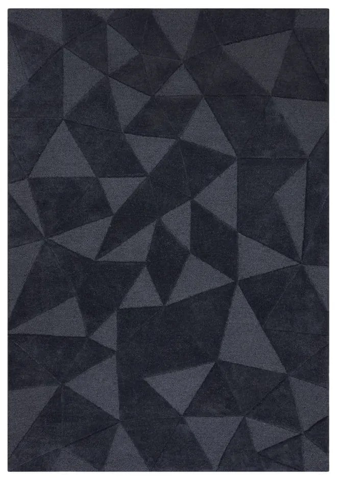 Šedý vlněný koberec 170x120 cm Shard - Flair Rugs