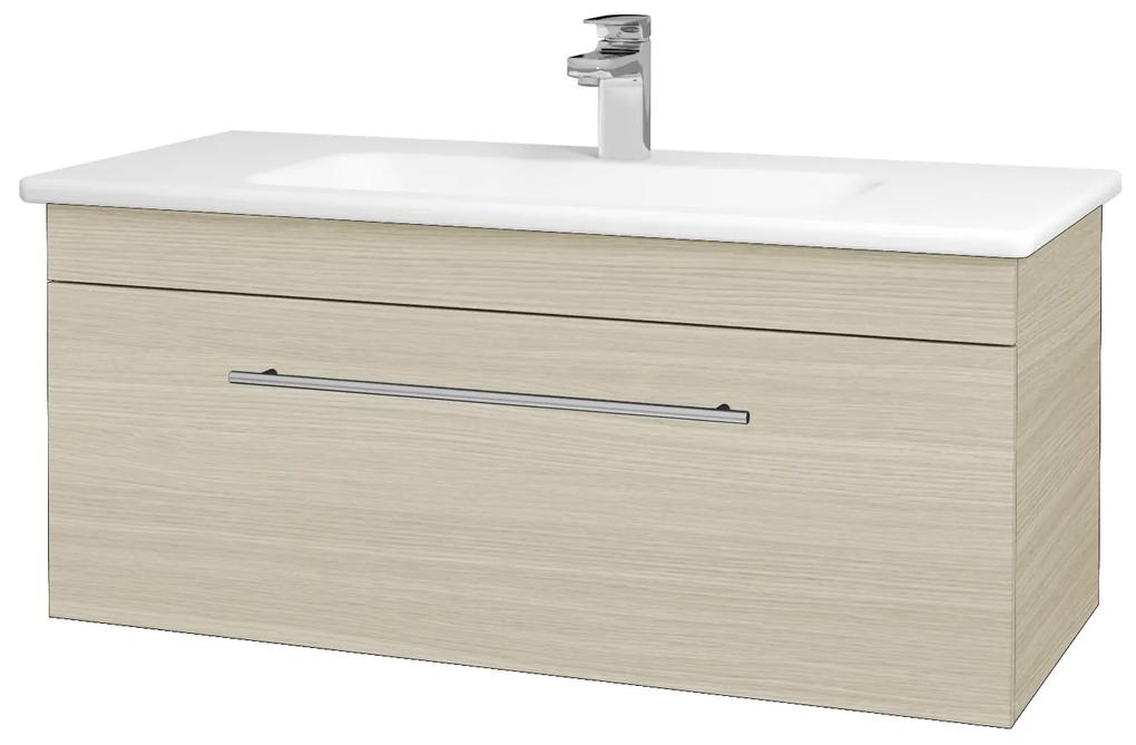 Dřevojas Koupelnová skříň ASTON SZZ 100 Varianta: N01 Bílá lesk / Úchytka T01 / N03 Graphite