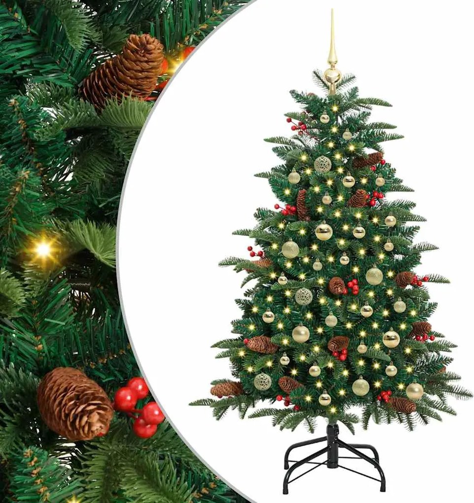 Umělý vánoční stromeček Zelená 150 cm PVC, kov a plast 3395545